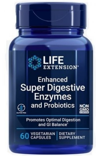 Super Digestive Enzymes and Probiotics 60 vegetarian capsules Life ...